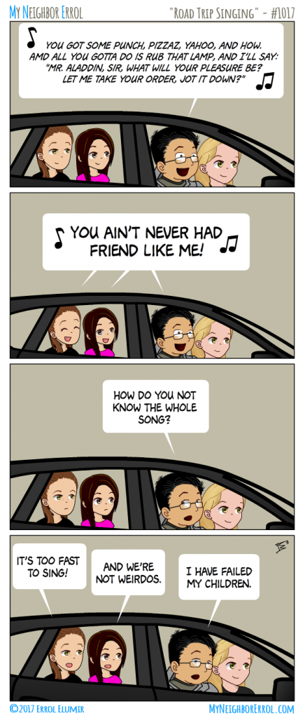 Comic #1017 – “Road Trip Singing”