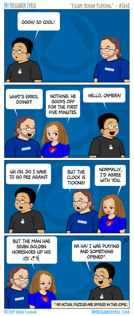 Comic #1648 – “Escape Room Playing”